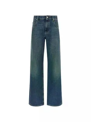 Brunello Cucinelli Contrast-stitching Stonewashed-denim Jeans
