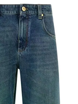 Brunello Cucinelli Contrast-stitching Stonewashed-denim Jeans