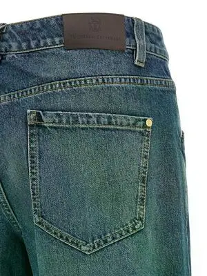 Brunello Cucinelli Contrast-stitching Stonewashed-denim Jeans