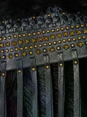 Camilla Shearling Coat With Fringing