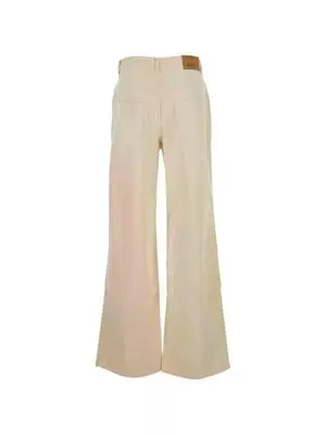 Isabel Marant Étoile Pleated Wide Leg Jeans