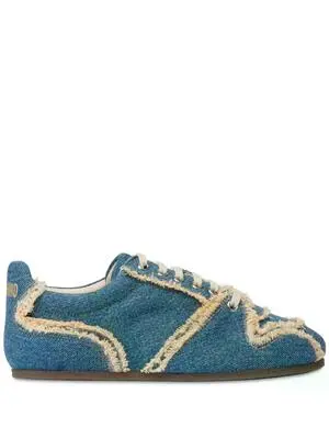 Moschino Frayed Low Top Sneakers - Blue