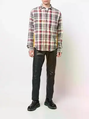 Dsquared2 Panelled Check-print Shirt