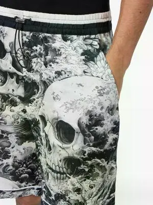 Philipp Plein Skull-print Shorts - Black