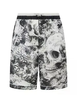 Philipp Plein Skull-print Shorts - Black