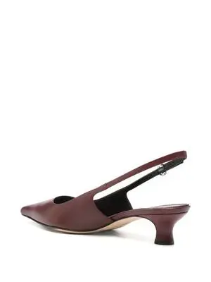 AeydĒ Catrina Point-toe Slingback Pumps - Brown