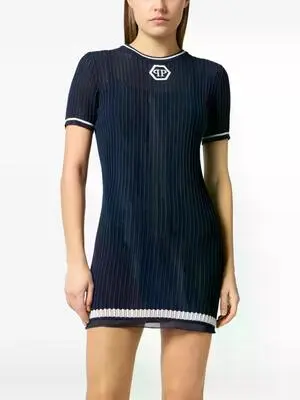 Philipp Plein Mini Logo-hexagon Dress