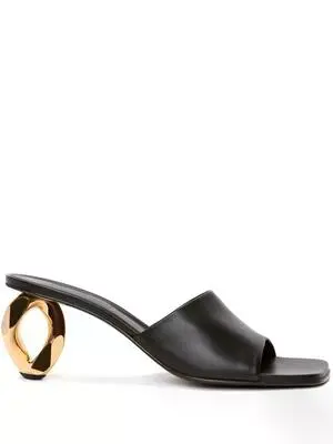 JW Anderson Chain Heel Leather Sandals