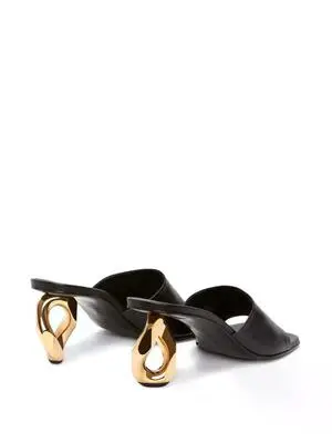 JW Anderson Chain Heel Leather Sandals