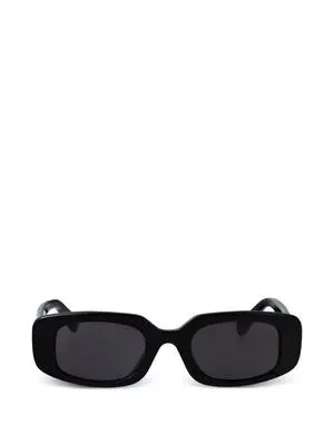 BVLGARI Tubogas Rectangle Sunglasses - Black
