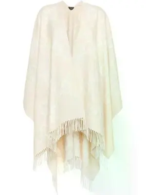 Gucci Jumbo-gg Cashmere Cape - Neutrals