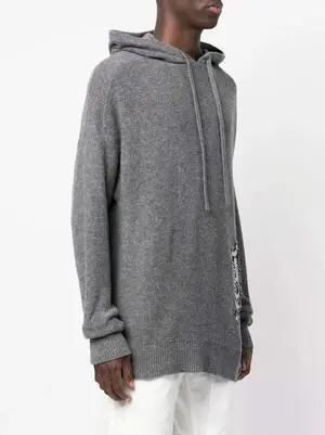 Off-White Intarsia-knit Hoodie