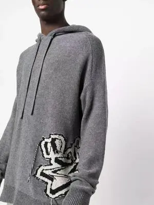 Off-White Intarsia-knit Hoodie