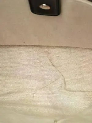 Gucci Leather Web Tote Bag