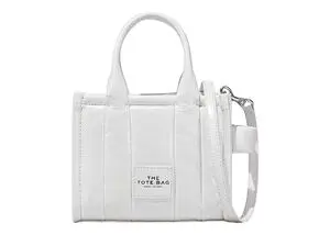 Marc Jacobs The Shiny Crinkle Micro Tote - White