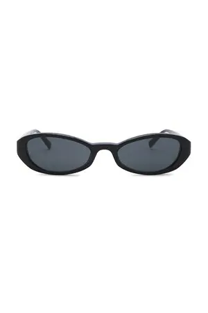 Saint Laurent Bayonetta Oval Sunglasses - Black