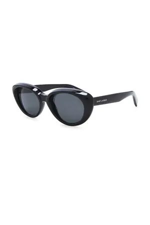 Saint Laurent Bold Angled Cat Eye Sunglasses