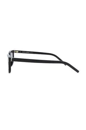 Saint Laurent Monogram Hinge Xs Cat Eye Sunglasses - Black