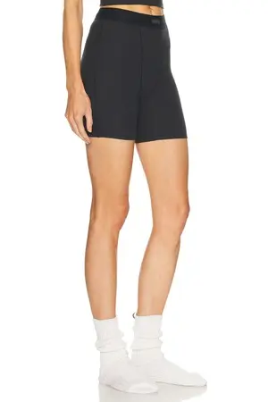 SKIMS Cotton Ribbed Boxer Short - Soot