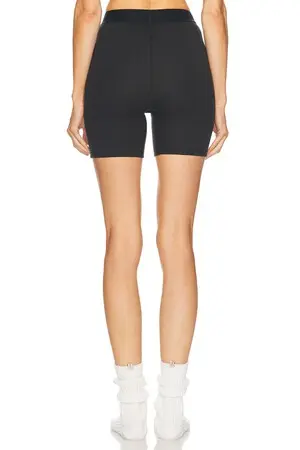 SKIMS Cotton Ribbed Boxer Short - Soot