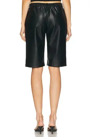 Norma Kamali Flat Front Bermuda Short