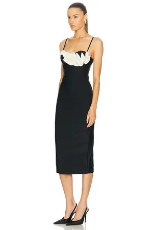 PatBO Selene Mesh Midi Dress