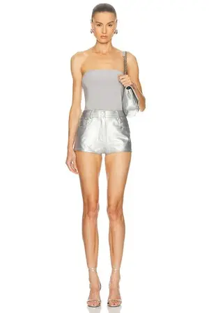 Norma Kamali X Lifestyle Strapless Top - Grey