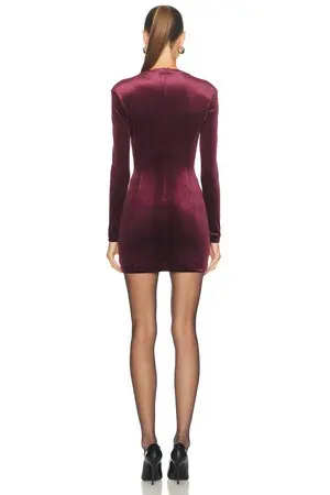 MUGLER Long Sleeve Mini Dress