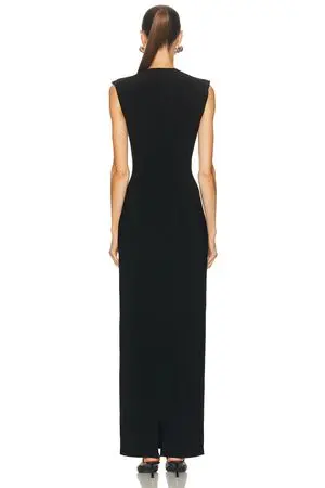 Norma Kamali X Lifestyle Sleeveless Long Dress - Black