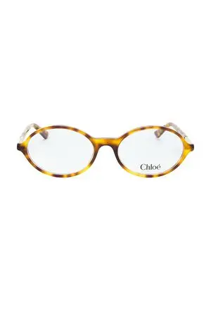 Chloé Judy Round Optical Eyeglasses - Havana & Transparent