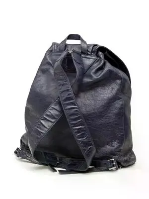Balenciaga 2003-2022 Lambskin Motocross Classic Traveler Backpack - Blue