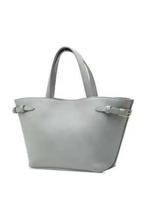 Celine 2024 Mini Grained Calfskin Cuir Triomphe Cabas Anais Tote - Grey
