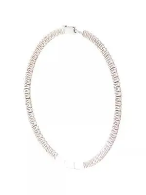 REWIND VINTAGE AFFAIRS Pavé Hoop Earrings - Silver