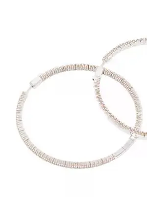REWIND VINTAGE AFFAIRS Pavé Hoop Earrings