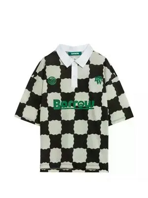 BARROW Chequered Short-sleeve Polo Shirt