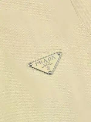 Prada Logo-plaque Polo Shirt