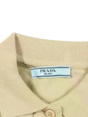 Prada Logo-plaque Polo Shirt
