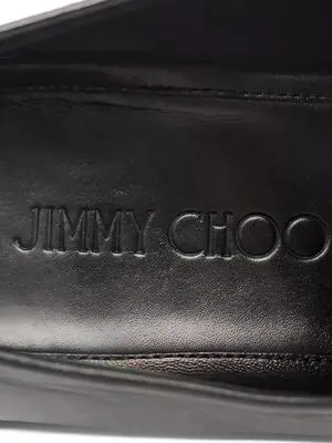 JIMMY CHOO 2000s Chain Leather Loafers