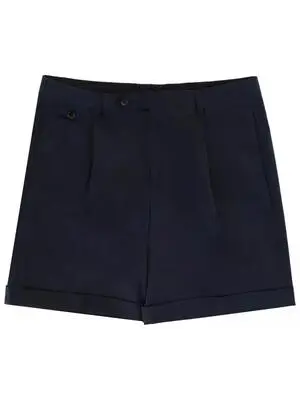 LARDINI Pleated Cuffed Trousers