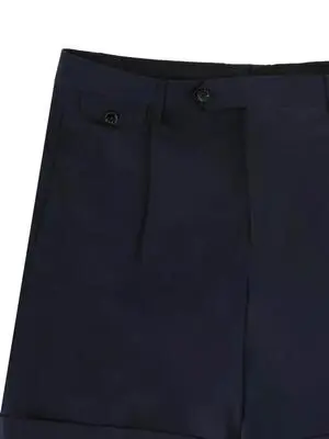 LARDINI Pleated Cuffed Trousers