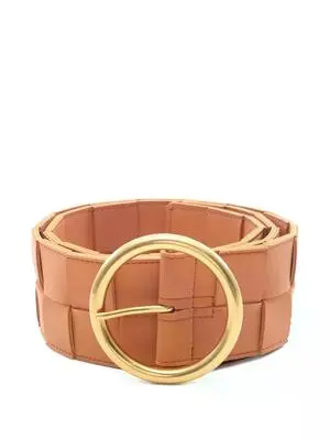 Bottega Veneta 2010s Maxi Intrecciato Belt - Neutrals
