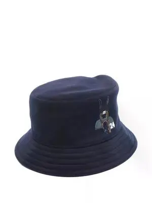 Hermès Fred Quarterb'h Graphic Bucket Hat - Blue