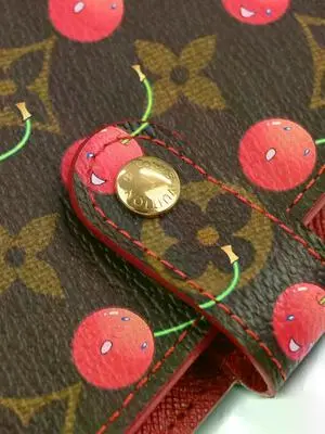 LOUIS VUITTON 2005 Cherry-print Notebook Cover