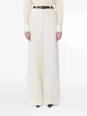Max Mara Belted Wide Leg Trousers - Neutrals