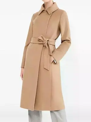 Max Mara Belted Wool Coat - Neutrals
