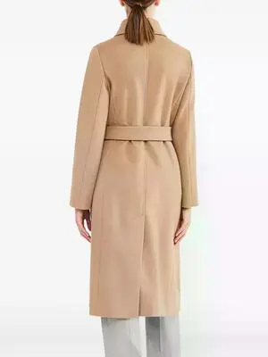 Max Mara Belted Wool Coat - Neutrals