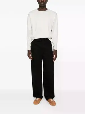 LEMAIRE Long-sleeved T-shirt In Cotton Silk - Neutrals