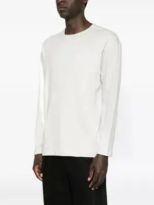 LEMAIRE Long-sleeved T-shirt In Cotton Silk - Neutrals