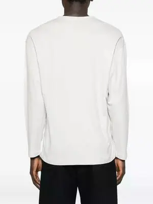 LEMAIRE Long-sleeved T-shirt In Cotton Silk - Neutrals