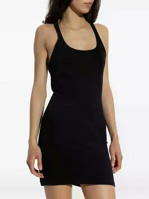 Dsquared2 Cotton Racerback Mini Dress - Black